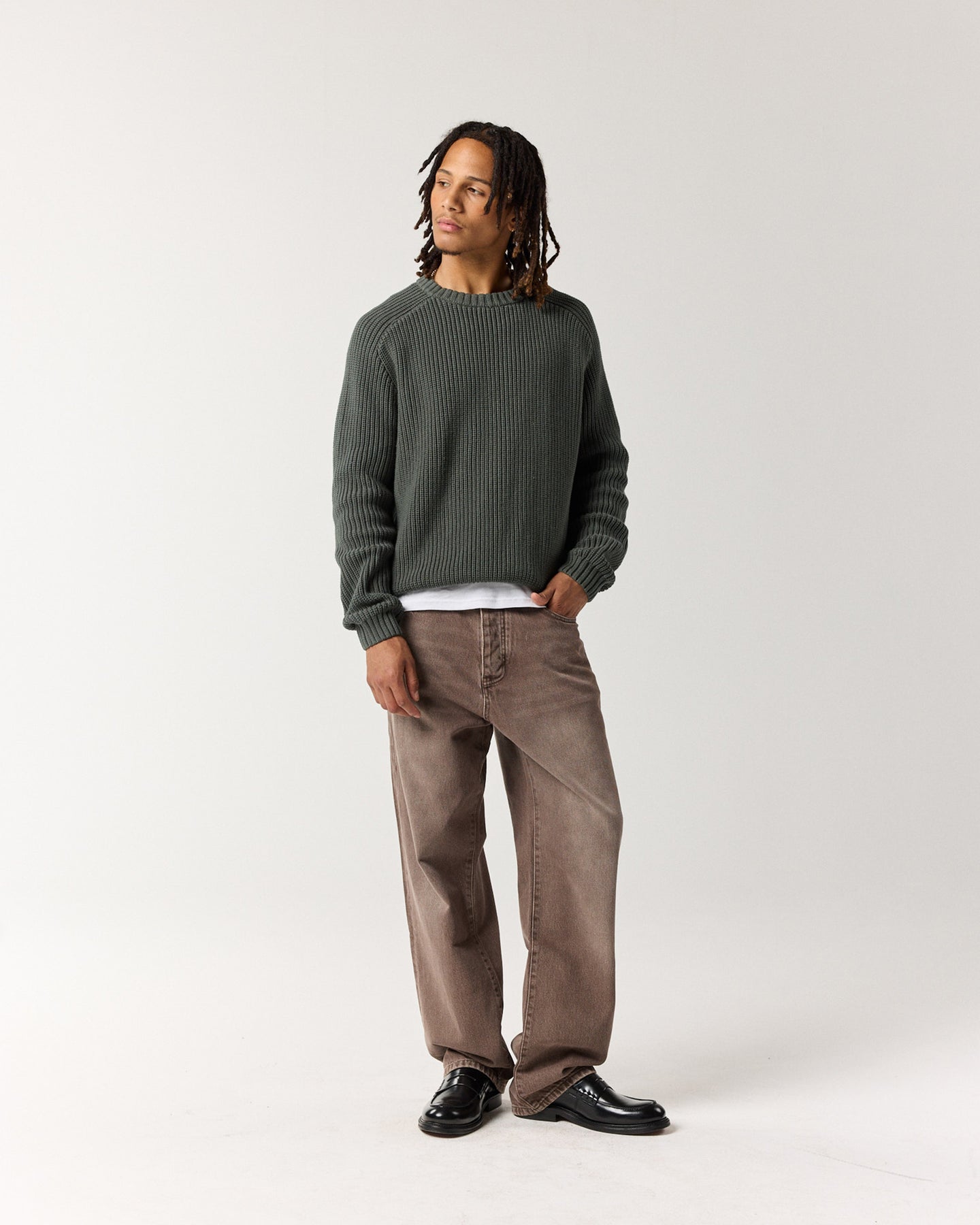 Everyday Fisherman Sweater - Sage Green | RONNING, Everyday Uniform