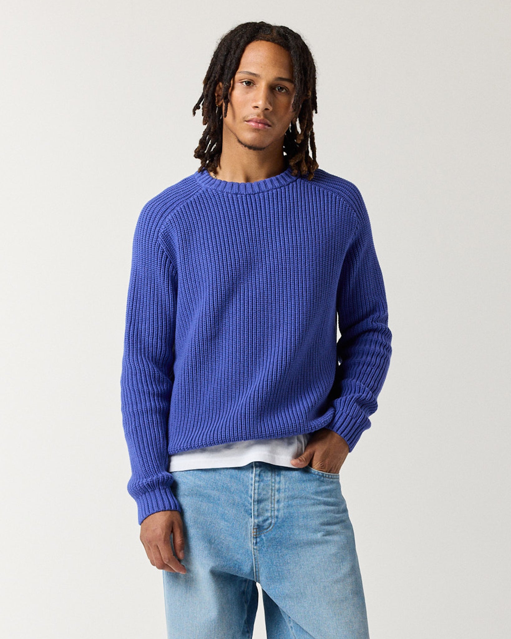 Everyday Fisherman Sweater - Periwinkle | RONNING, Everyday Uniform