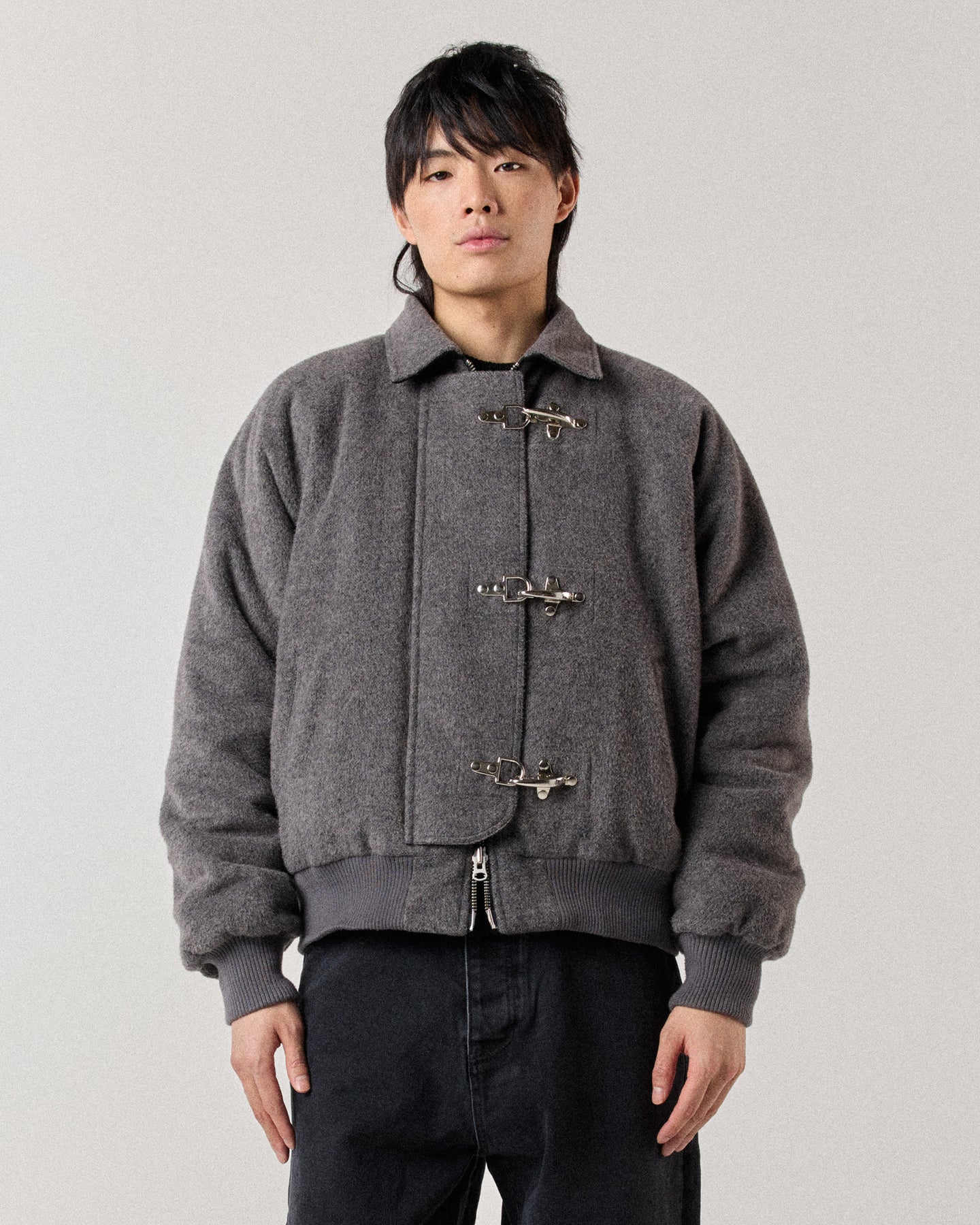 Fireman Clasp Jacket - Grey | RONNING, Everyday Uniform